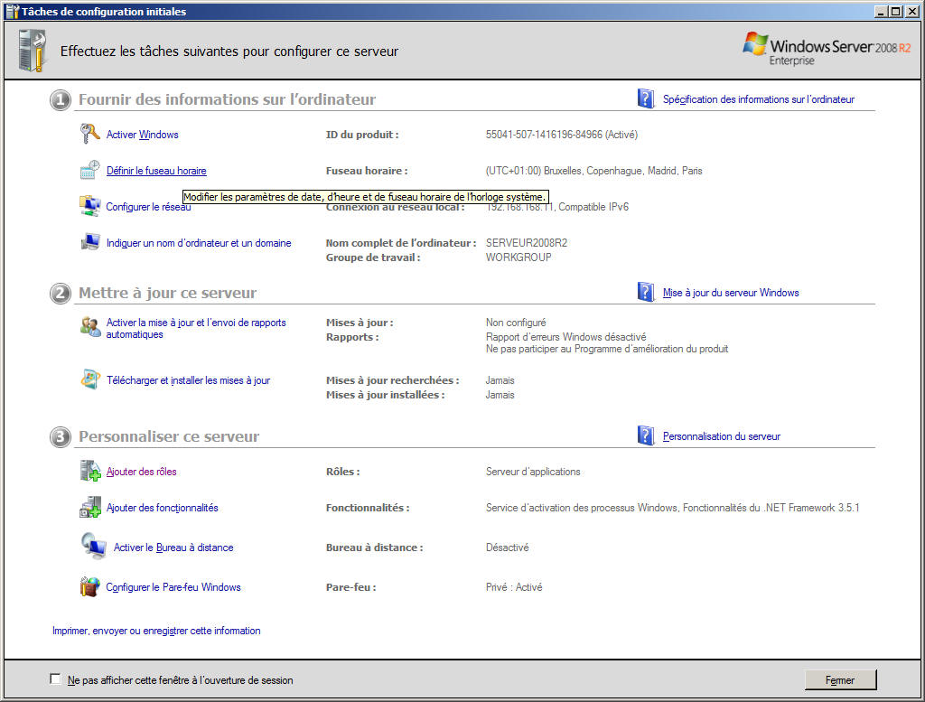 Windows Server 2008 R2 - Installation - M.M.S.I